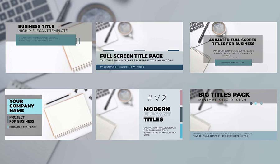 Business Titles - And Motion Graphics